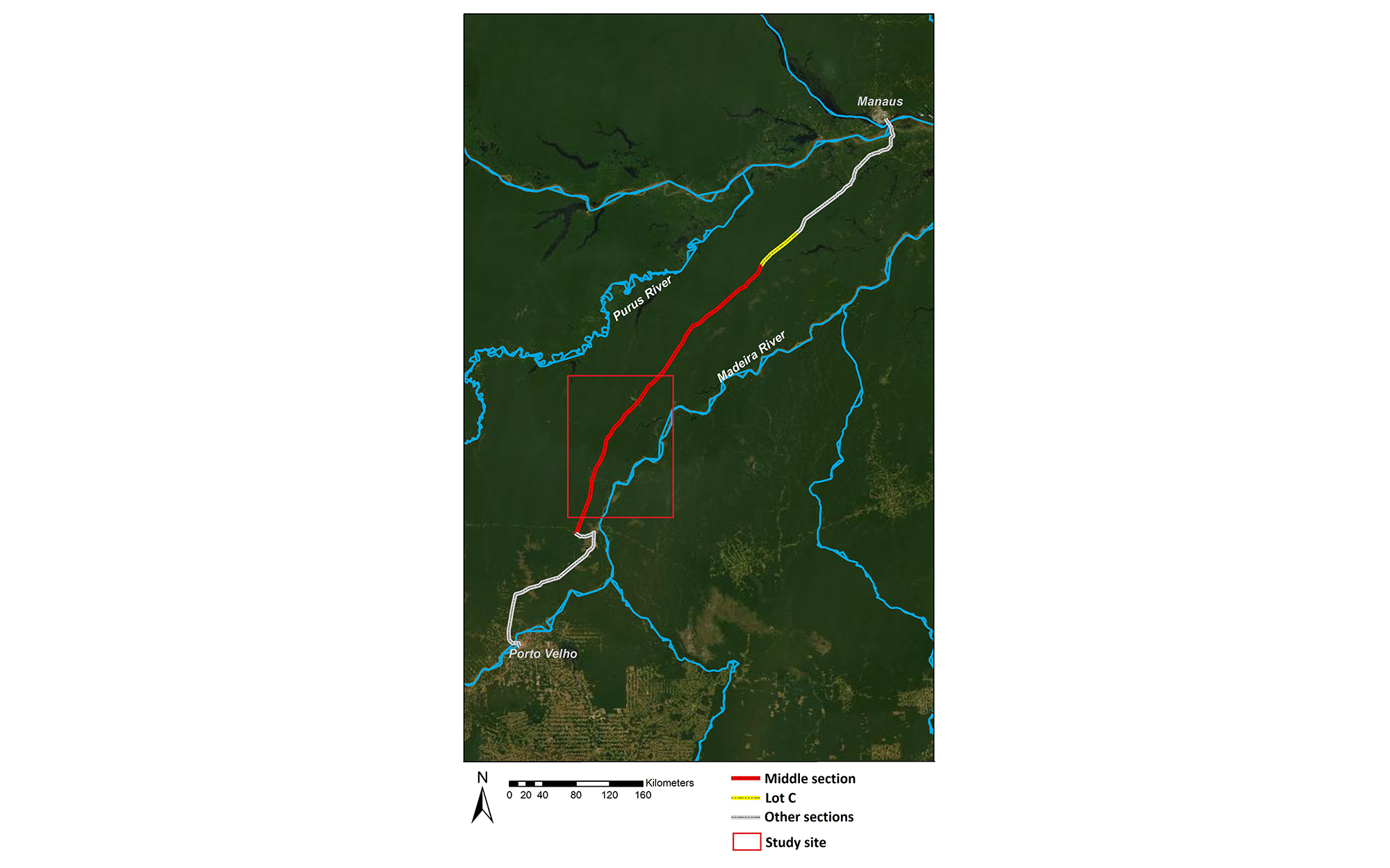 A rodovia BR-319, no Brasil, demonstra uma falta crucial de governança ...